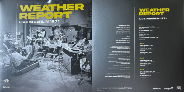 Weather Report Live In Berlin 1971/ Limited Edition – Heavy Weather Shop